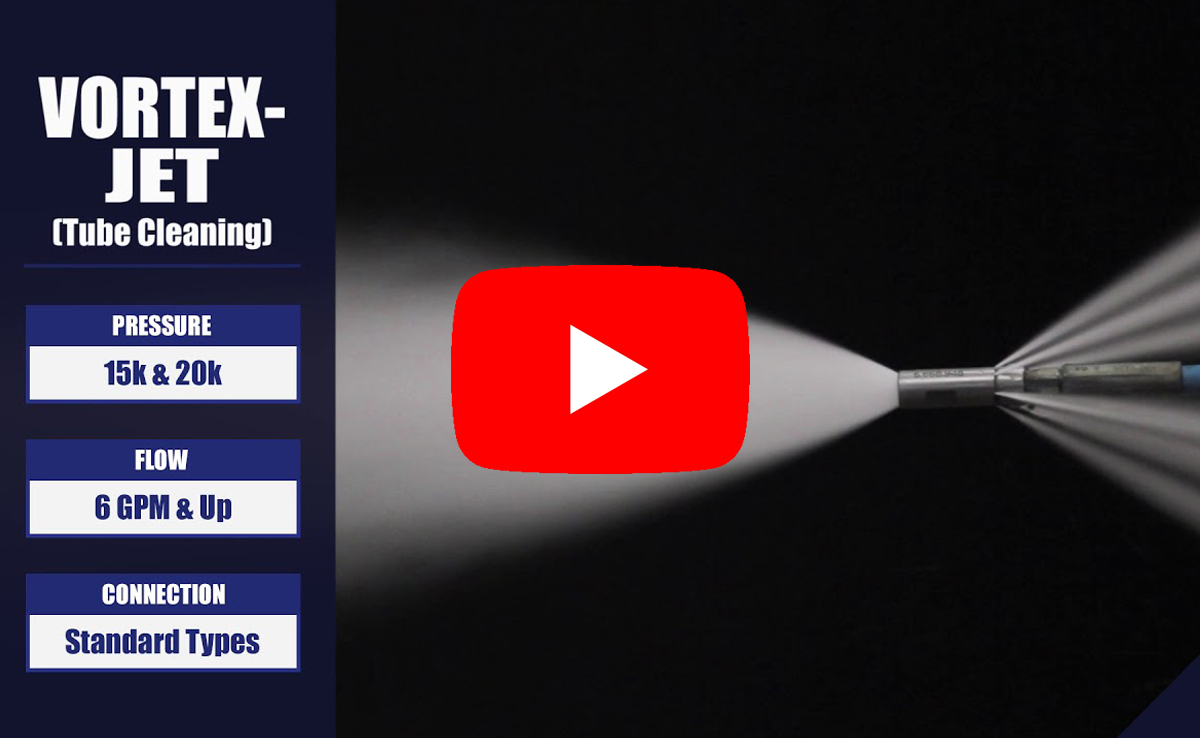 Vortex-Jet High Pressure Nozzles 1000-1400 bar | Projetting